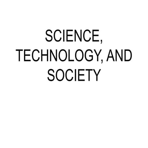 science tech and society | PPTX