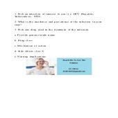 1. Pick an infection of interest to you (i.e. HIV, Hepatitis, Tuberc | DOCX