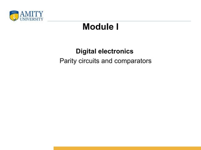 Parity check(Error Detecting Codes) | PPTX