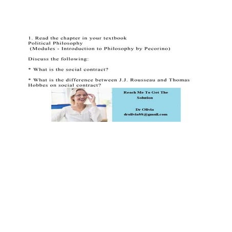 1. Read the chapter in your textbook Political Philosophy (M | DOCX