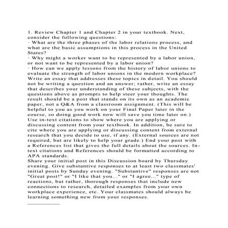 1. Review Chapter 1 and Chapter 2 in your textbook. Next, consider.docx