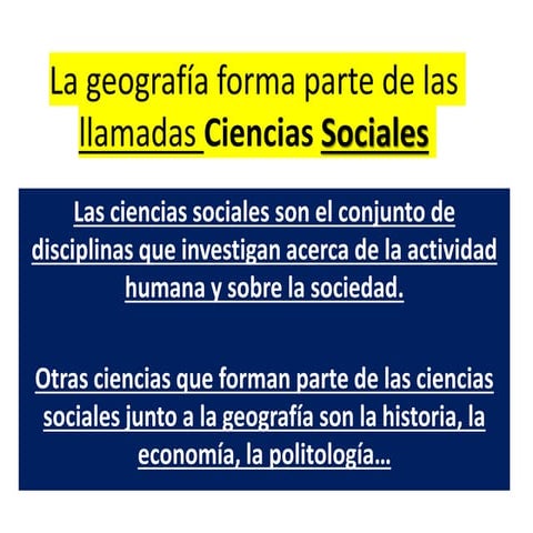 INTRODUCCIÓN A LA GEOGRAFÍA | PPTX