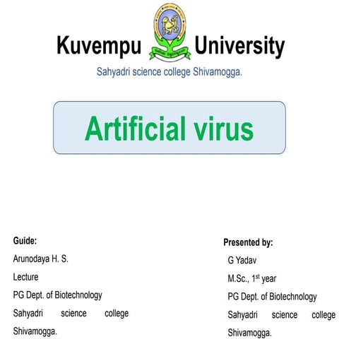 1.ARTIFICIAL VIRUS OR DESIGNER VIRUS.ppt