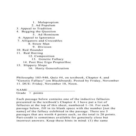 1. Malapropism 2. Ad Populum3. .docx