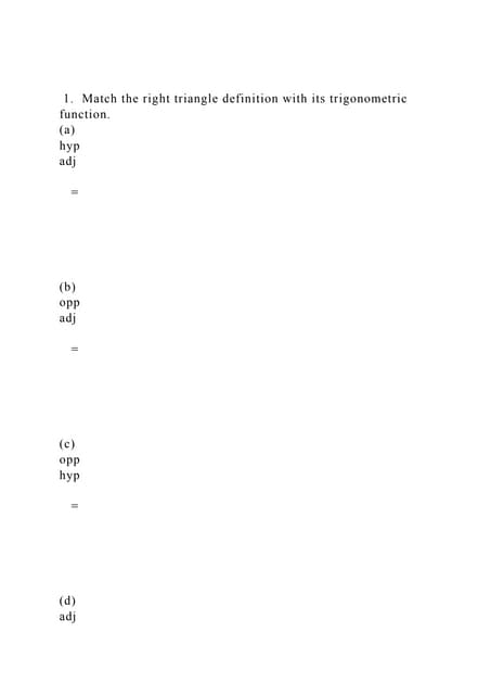 Trigonometry Lesson: Introduction & Basics | PPT
