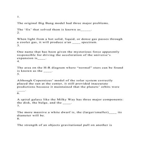 1.The original Big Bang model had three major problems.The ‘.docx