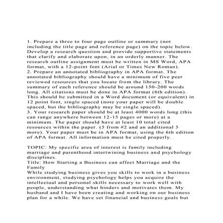 1. Prepare a three to four page outline or summary (not includ.docx