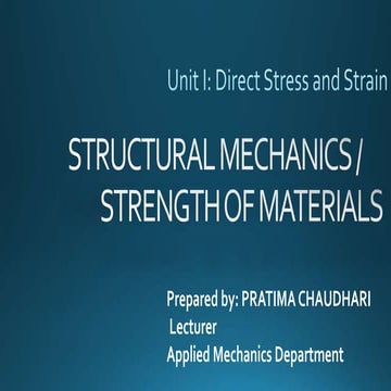 1. UNIT I_INTRODUCTION TO STRUCTURAL MECHANICS.pptx