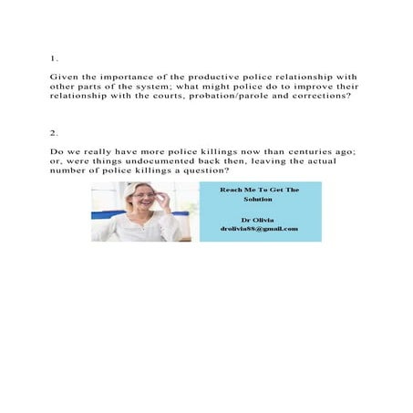 1.Given the importance of the productive police relationship w.docx