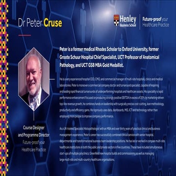Dr. Peter Cruze | PPT