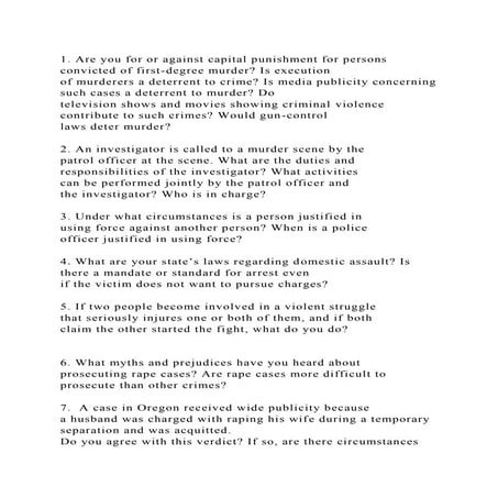 Extra credit cja 101 intro to criminal justice | DOCX