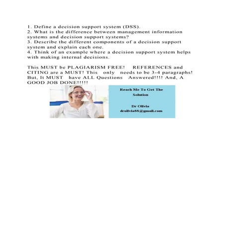1. Define a decision support system (DSS).2. What is the differenc.docx | Operating Systems ...