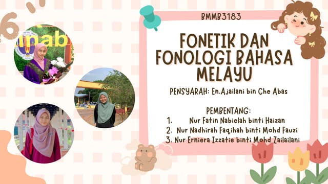 Fonetik bahasa melayu | PDF