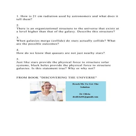 1 How Is 21 Cm Radiation Used By Astronomers And What Does It Tell Docx