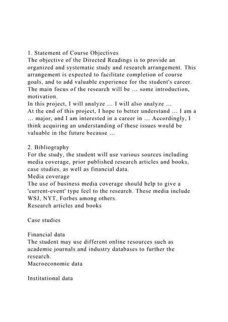 Playing Field, Competition, and Our Organization (Student will.docx