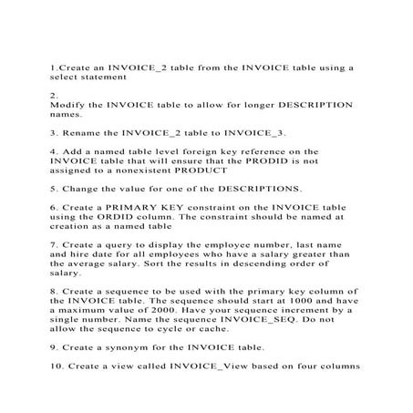 1.Create an INVOICE_2 table from the INVOICE table using a selec.docx