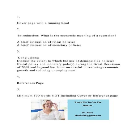 1.Cover page with a running head 2. Introduction What .docx