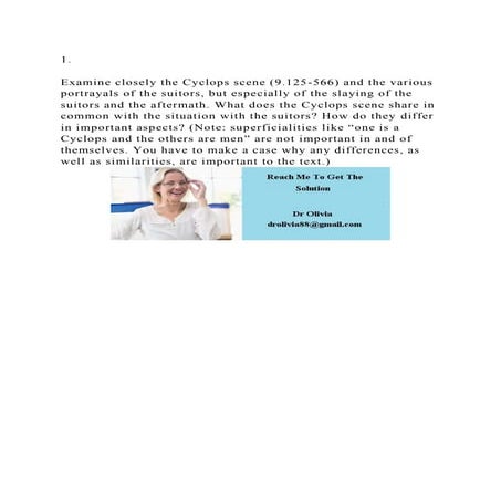 1.Examine closely the Cyclops scene (9.125-566) and the various p.docx