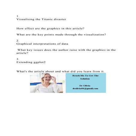 1. Visualising the Titanic disasterHow effect are the graphi.docx