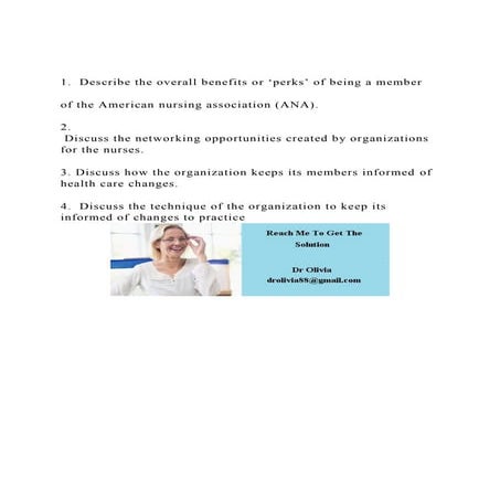 1. Describe the overall benefits or ‘perks’ of being a member.docx