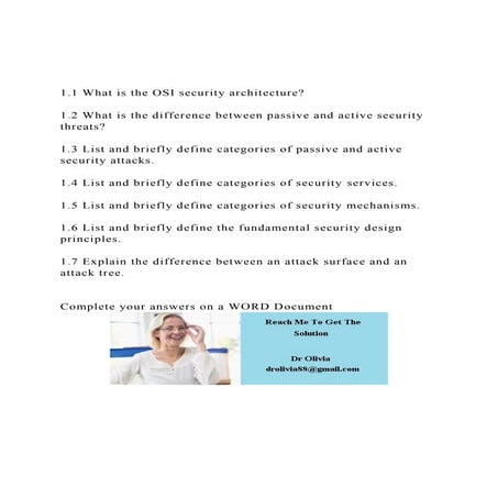 1.1 What is the OSI security architecture1.2 What is the .docx