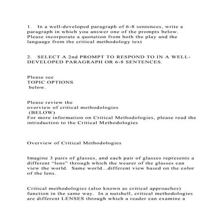 1. In a well-developed paragraph of 6-8 sentences, write a paragra.docx