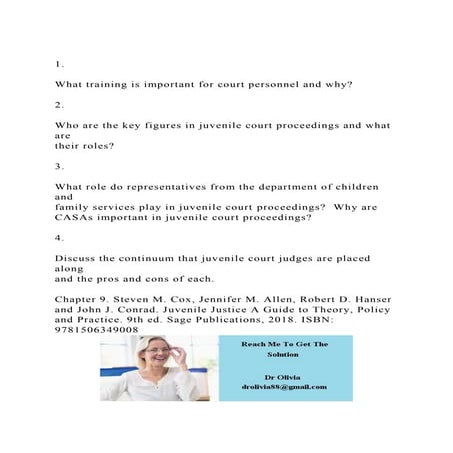 1.What training is important for court personnel and why2.docx | Crime ...