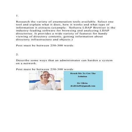 1.Research the variety of enumeration tools available. Select on.docx