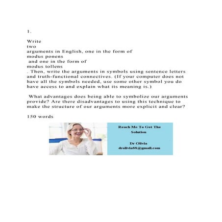 1.Write two arguments in English, one in the form of mod.docx