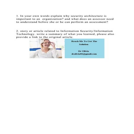 1. In your own words explain why security architecture is important .docx