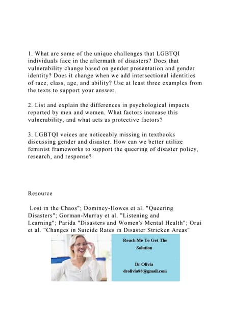 1. What are some of the unique challenges that LGBTQI individual.docx 1. What are some of the unique challenges that LGBTQI individual.docx