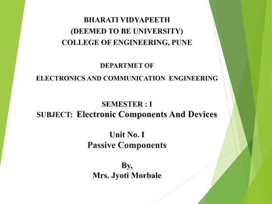 Resistor.pptx | Computer Networking | Computing