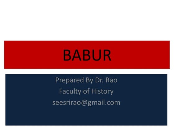 Mughal Emperor Babur | PPT