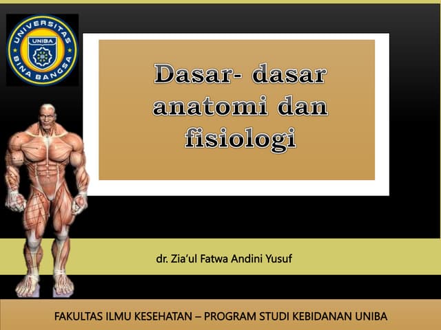 Pengantar Anatomi Fisiologi Manusia | PPT