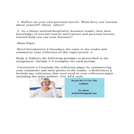 1. Reflect on your own personal travels. What have you learned .docx