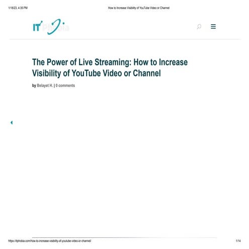 1.How to Increase Visibility of YouTube Video or Channel.pdf
