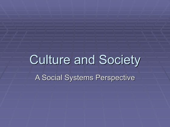 Aspects of Culture | PPTX