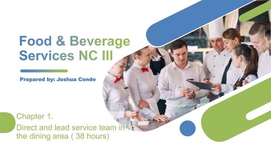 KITCHEN BRIGADE SYSTEM | PPT