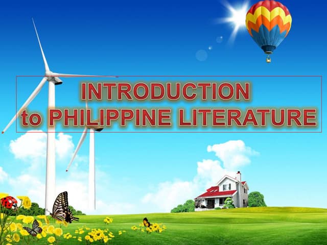 Introduction to Literature | PPTX | Books and Literature