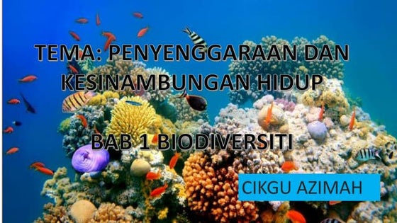 Bab 1 Biodiversiti Biology Form Five Pptx