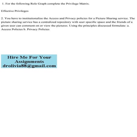 1. For the following Role Graph complete the Privilege Matrix.Effe.pdf