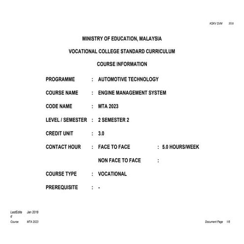 1 Engine Management System Pdf