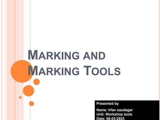 Marking out tools ppt | PPT