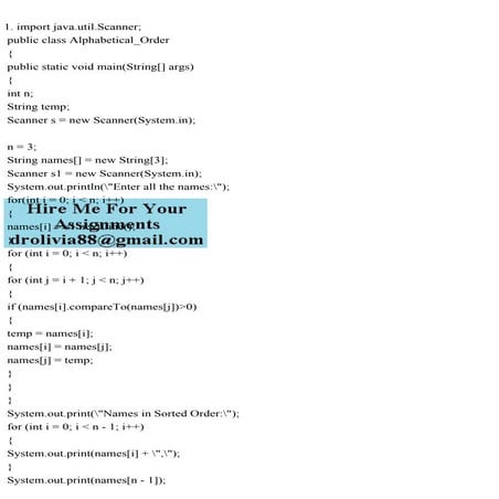 1. import java.util.Scanner; public class Alphabetical_Order {.pdf