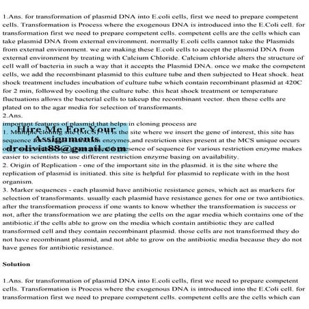 Preparation of competent cells | PPTX