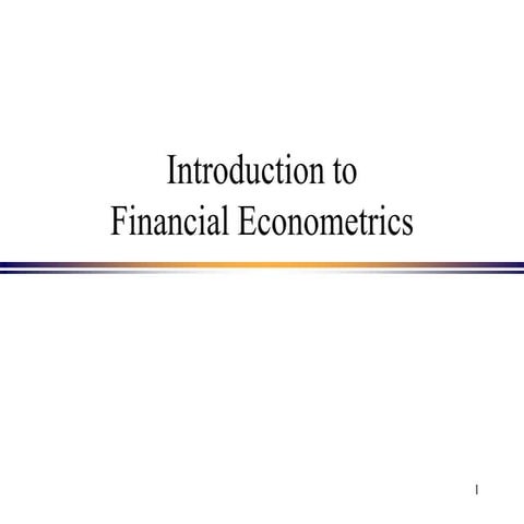 1 1 Introduction Econometrics Pptx