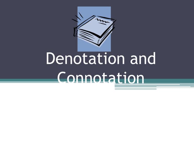 Denotation and-connotation | PPT