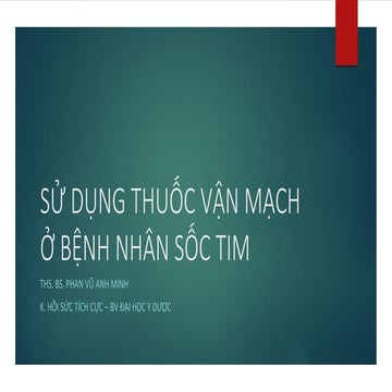 Thuoc van mach trong soc tim | PPT