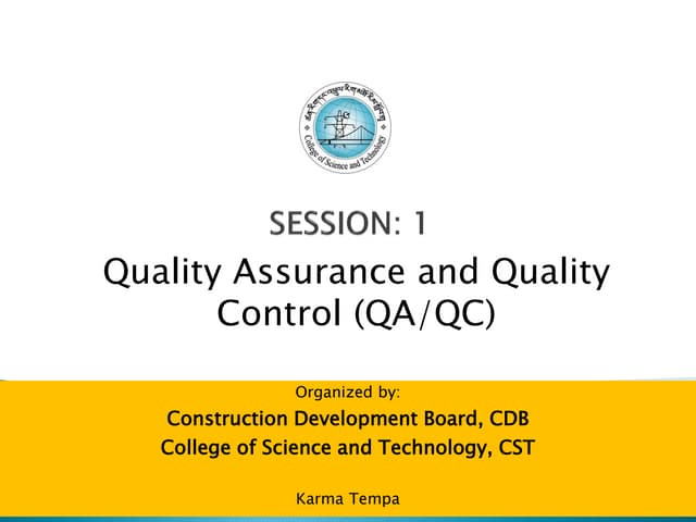 Quality ToolBox Talk_Quality Management in Construction 101(for Senior ...
