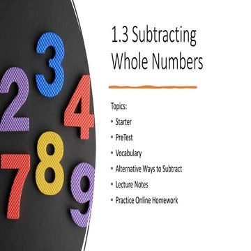 1.3 Subtracting Whole Numbers.pptx